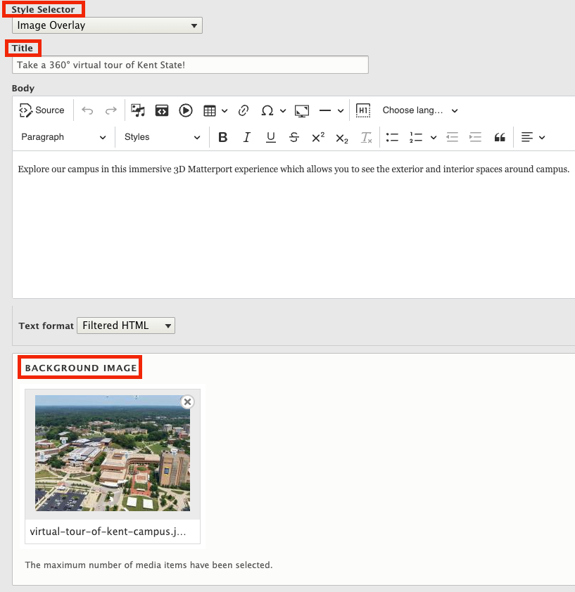 Card Optional Selector - Image Overlay | Drupal Training Manual